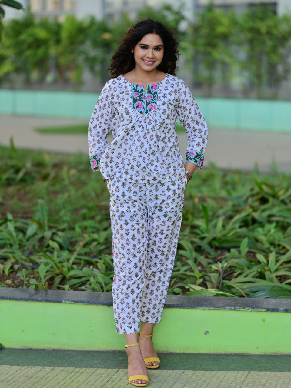 Block Print Cotton Co-ord Set – LUSH LAYERS
