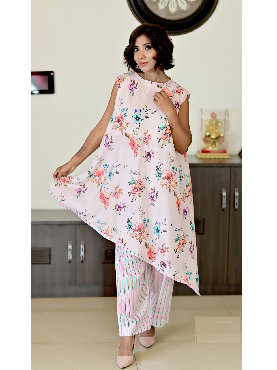 Pink Asymmetric am2pm Co-ord Set – LUSH LAYERS