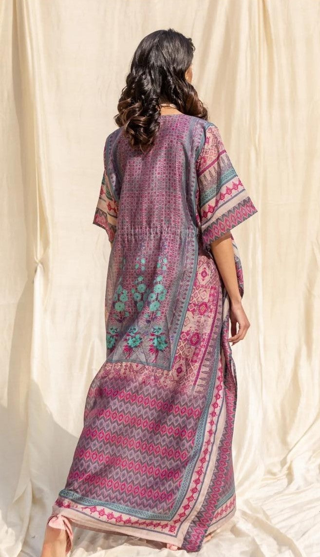 Blue Purple Adeline Kaftan – LUSH LAYERS
